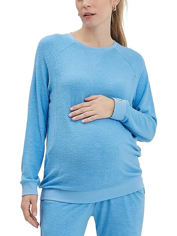 NOM MATERNITY Nursing Sweatshirt - Bluebell