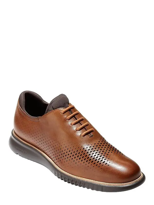 Cole Haan 2.zergrand Laser Wingtip Oxford Shoes - Britsh Tan