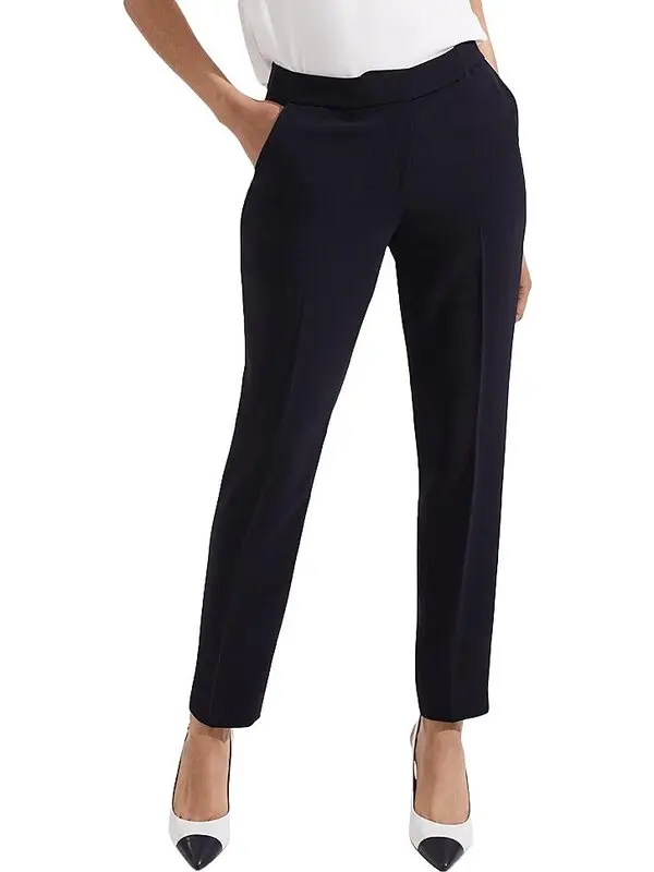 HOBBS LONDON Stevie Tapered Leg Trousers - Navy
