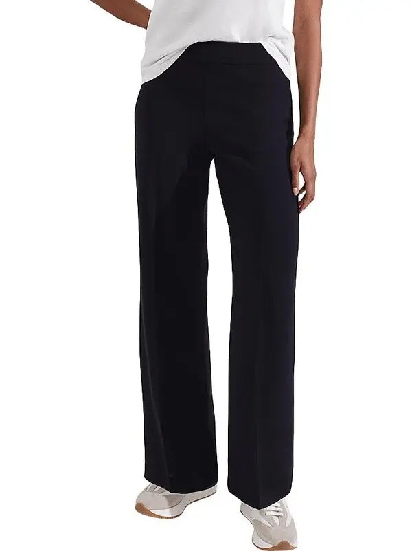 HOBBS LONDON Stevie Wide Leg Trousers - Navy