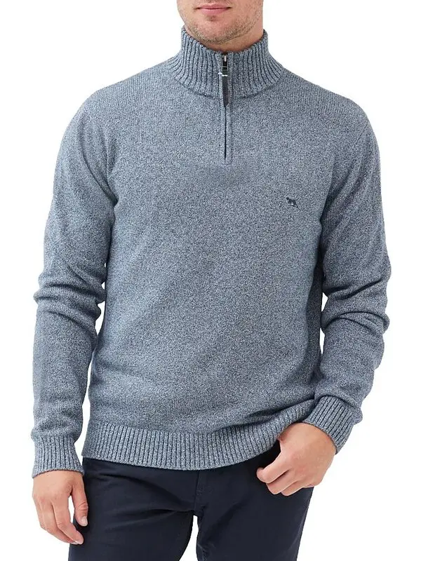 Rodd & Gunn Merrick Bay Quarter-zip Sweater - Indigo