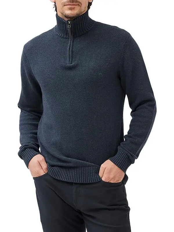 Rodd & Gunn Merrick Bay Quarter-zip Sweater - Ink
