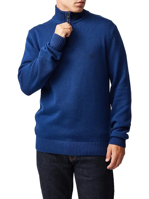 Rodd & Gunn Merrick Bay Quarter-zip Sweater - Lagoon