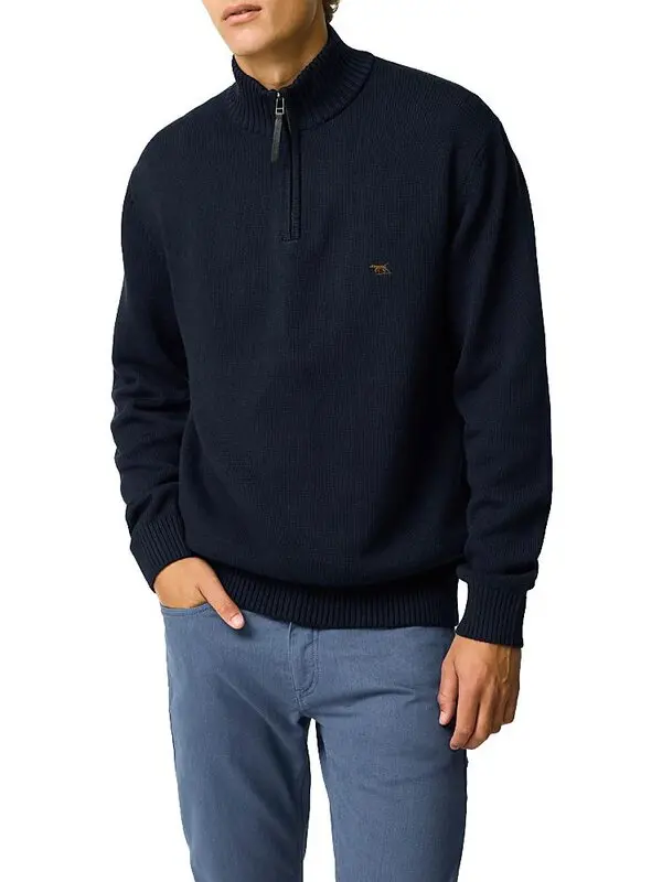 Rodd & Gunn Merrick Bay Quarter-zip Sweater - Sapphire