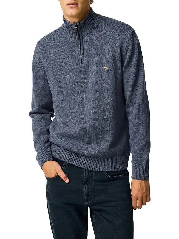 Rodd & Gunn Merrick Bay Quarter-zip Sweater - Stonewash