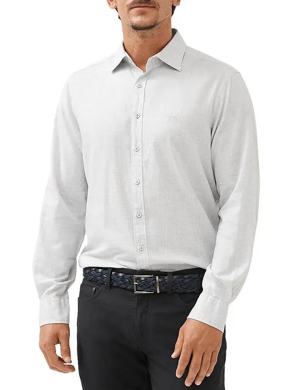 Rodd & Gunn Brooks Track Regular Fit Shirt - Pebble