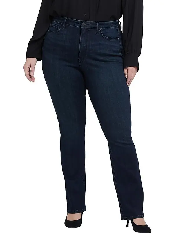 NYDJ Billie High Rise Slim Bootcut Jeans - Obsidian