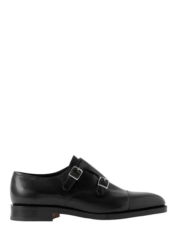 John Lobb William Leather Monk-strap Shoes - Black