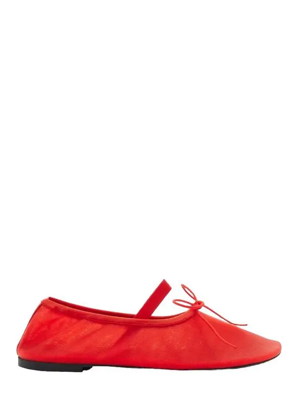 Proenza Schouler Glove Mesh Mary Jane Ballet Flats - Red