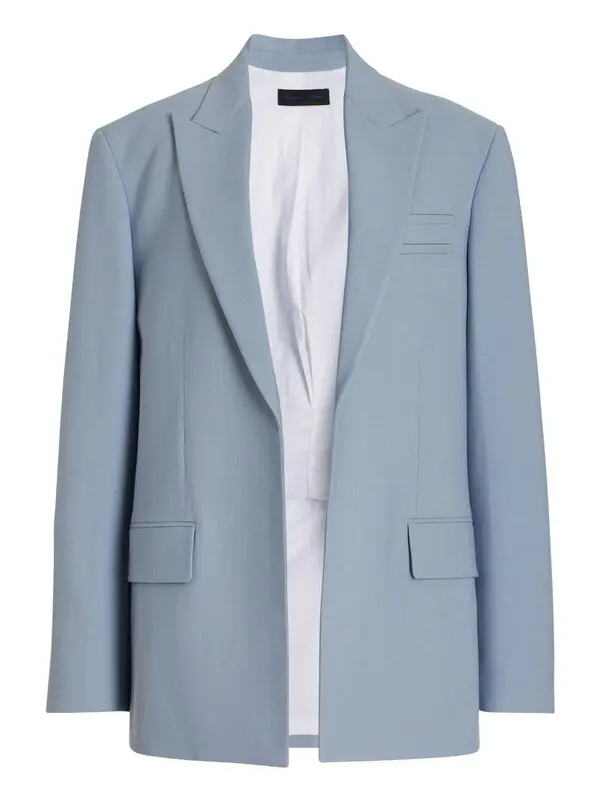 Proenza Schouler Devon Oversized Blazer - Light Blue