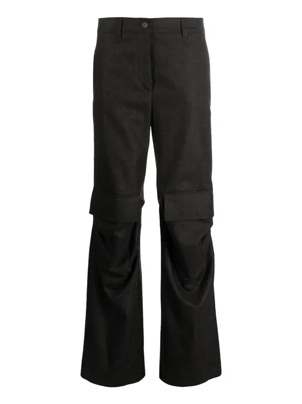 P.a.r.o.s.h Straight-leg Cargo Trousers - Grey