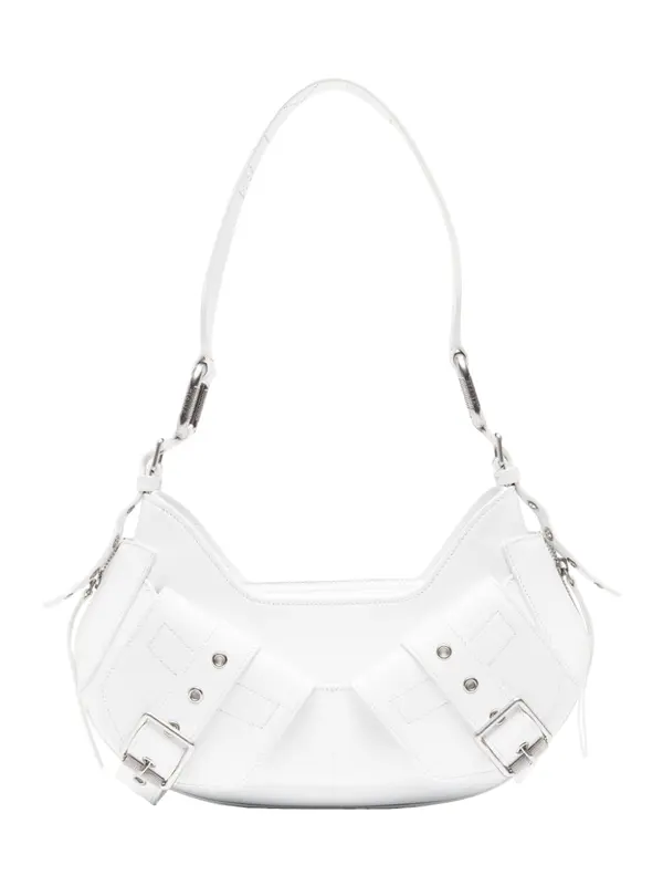 BIASIA Y2k Leather Shoulder Bag - White