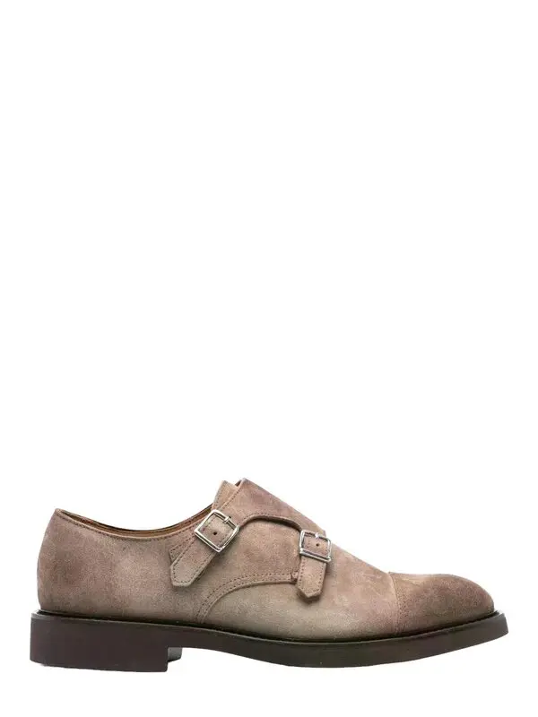 DOUCAL'S Double Monk Strap Shoes - Brown