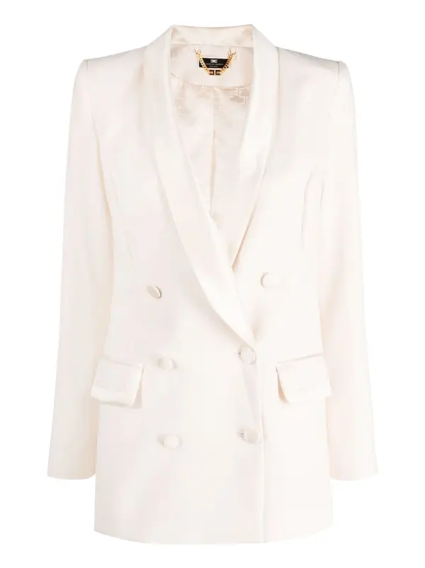 Elisabetta Franchi Double-breasted Blazer - Neutrals