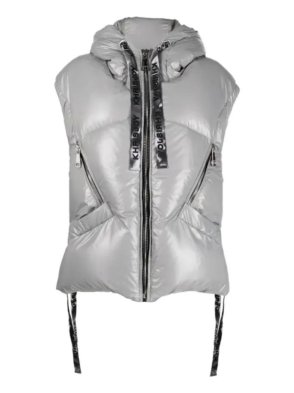 Khrisjoy Hooded Padded Gilet - Grey