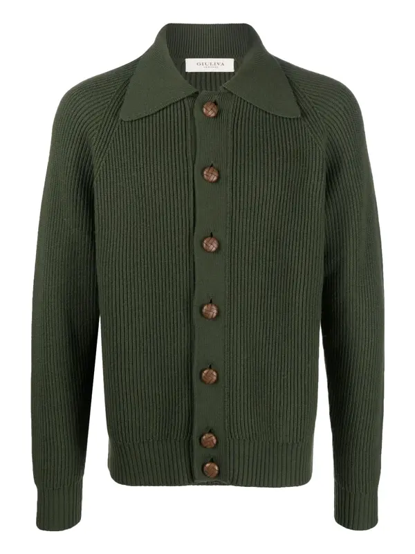Giuliva Heritage The Nino Button-up Cardigan - Green