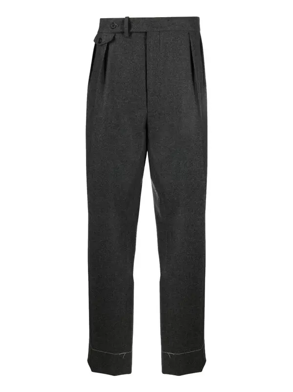 Ralph Lauren Purple Label Straight-leg Tailored Trousers - Grey