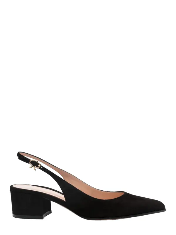 GIANVITO ROSSI Ribbon 50mm Slingback Pumps - Black