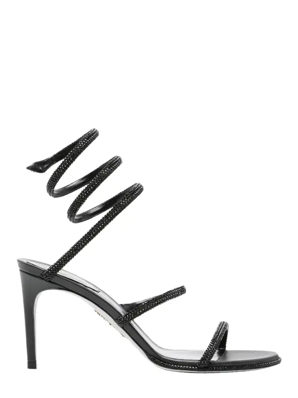 Rene Caovilla Cleo 90mm Ankle-strap Sandals - Black