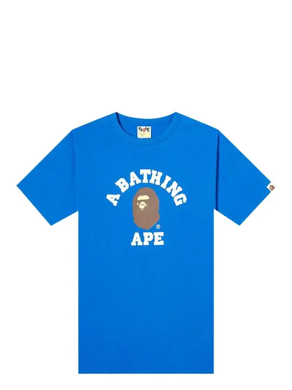 A BATHING APE College Tee - Blue