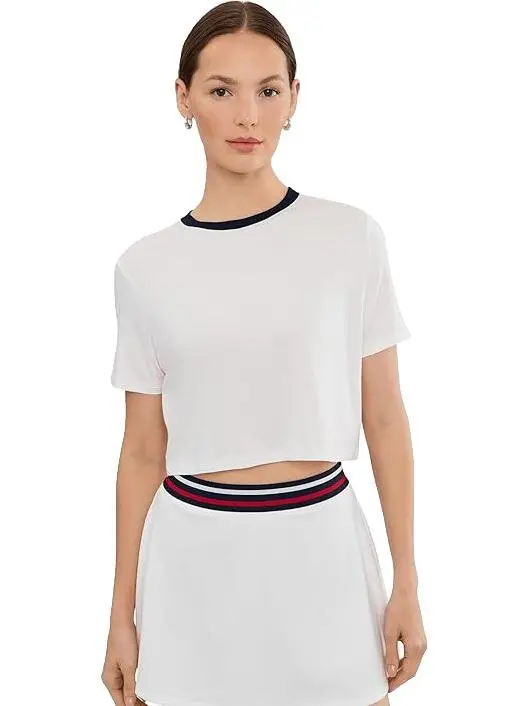 Splits59 Djuna Crop Ringer - White