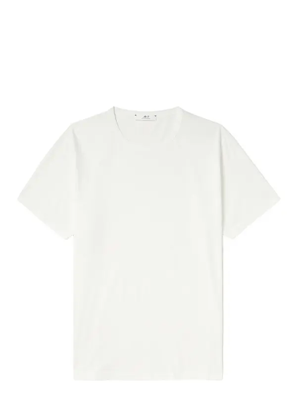 Mr P. Cotton-jersey T-shirt - White