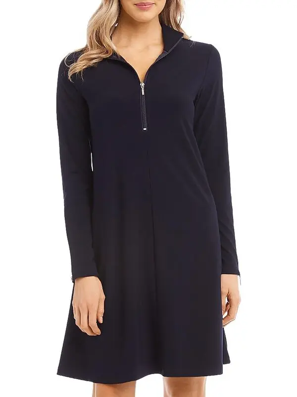 Karen Kane Zip Up Travel Dress - Black
