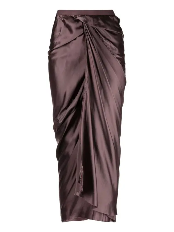 Rick Owens Wrap-design Skirt - Purple