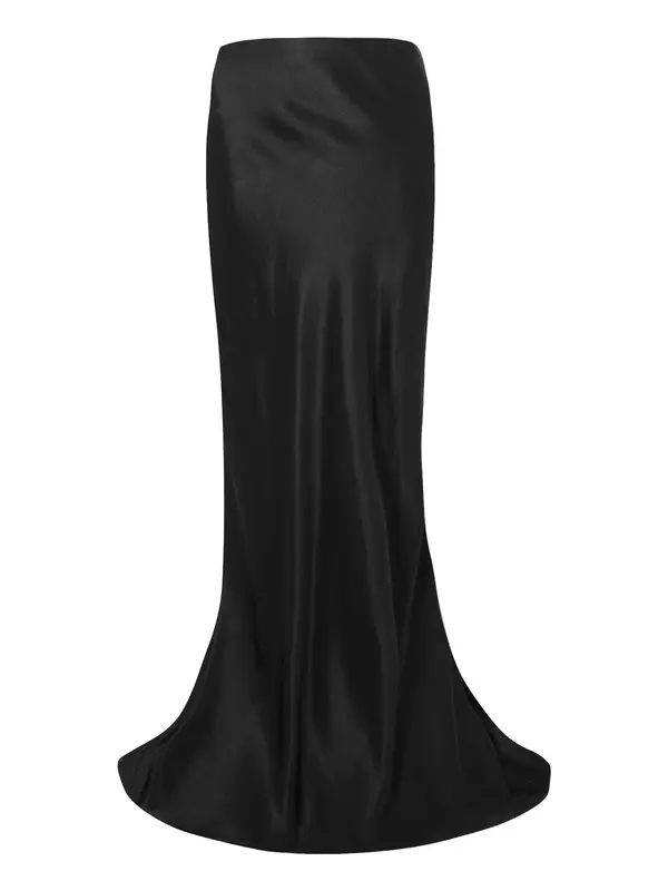 ANN DEMEULEMEESTER Madeleen Satin Maxi Skirt - Black