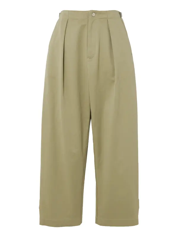 Burberry Cotton Tapered Trousers - Neutrals
