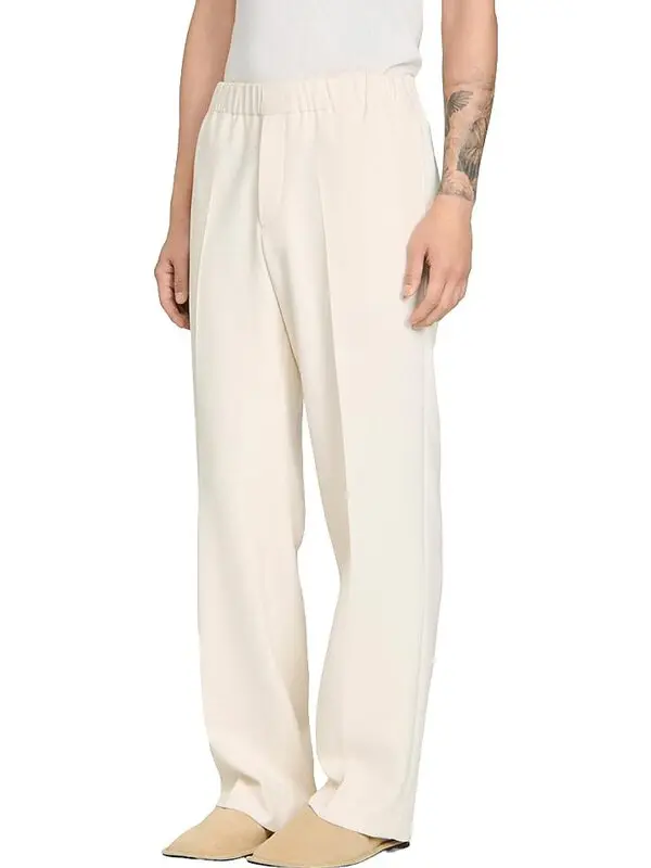 Sandro Wide Leg Trousers - Ecru