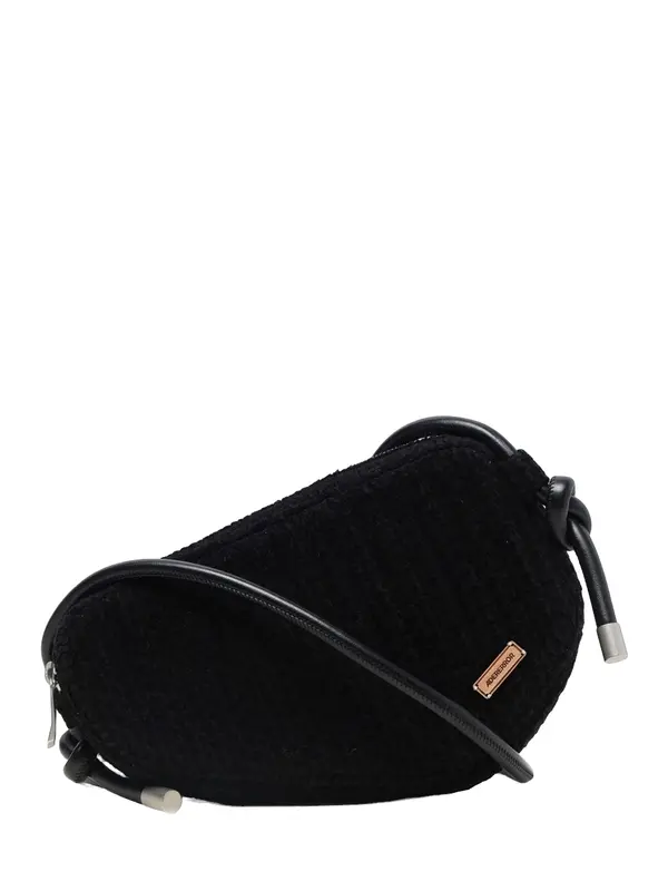 ADER ERROR Logo-plaque Corduroy Shoulder Bag - Black
