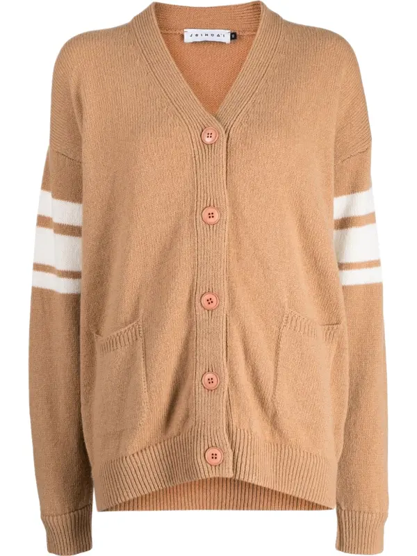 Joshua Sanders Intarsia-knit Cardigan - Brown
