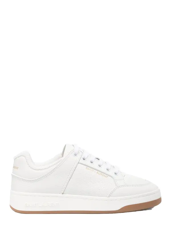 Saint Laurent Sl/61 Lace-up Sneakers - White