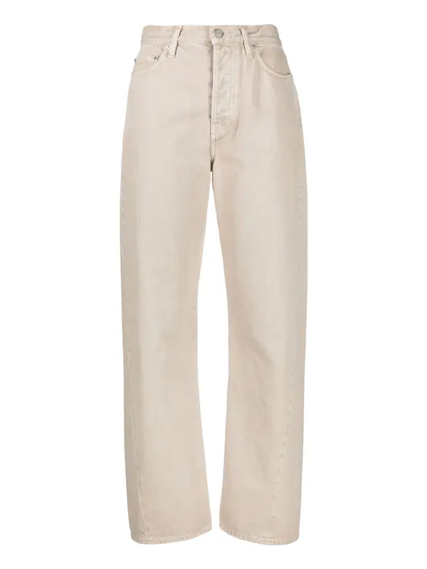 TOTEME Twisted Seam Straight-leg Jeans - Neutrals