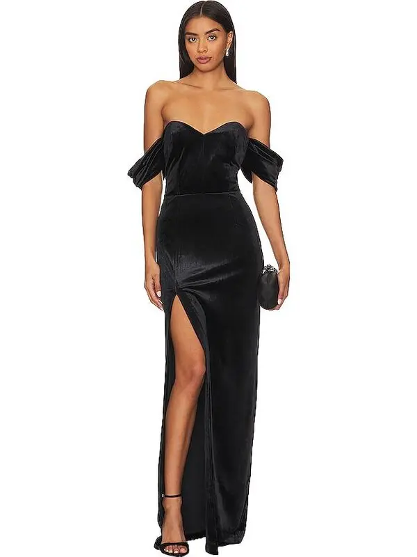 Amanda Uprichard X Falcon Gown - Black