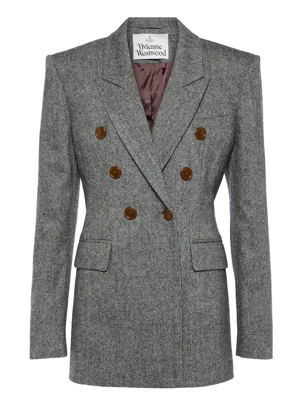 VIVIENNE WESTWOOD Wool-blend Blazer - Grey