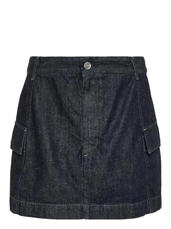 Ag X Emrata Colombo Cargo Miniskirt - Blue