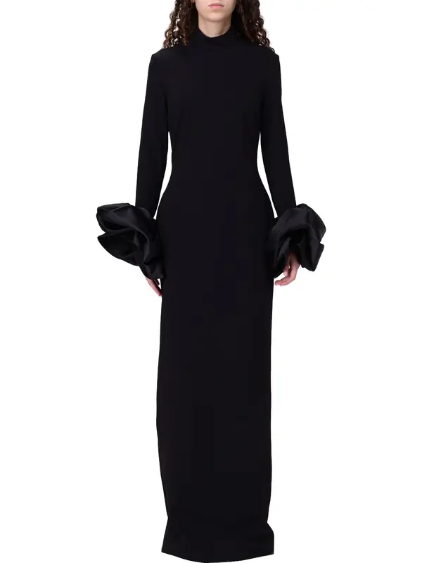 Solace London Long Sleeve Maxi Dress - Black