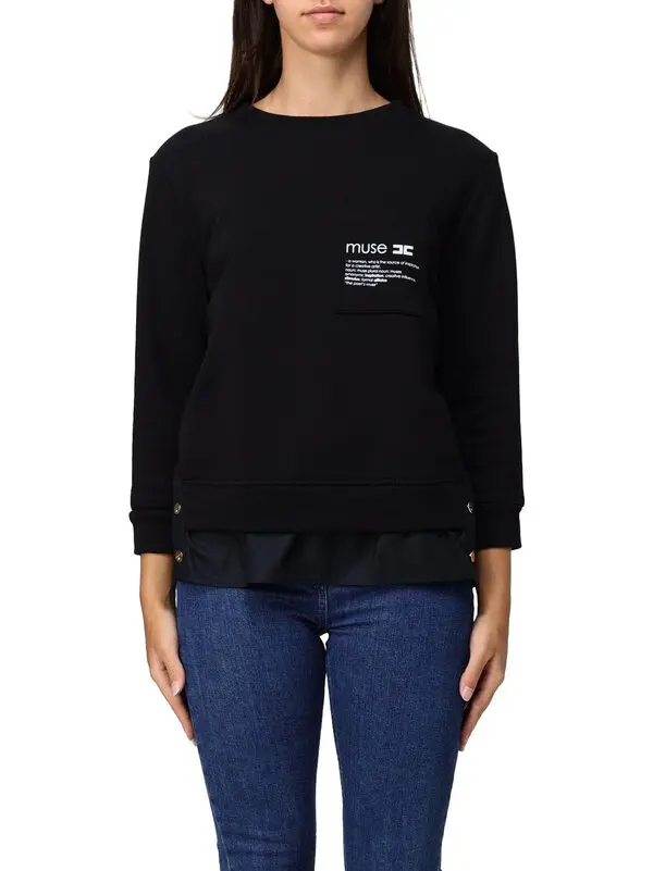 Elisabetta Franchi Sweatshirt - Black