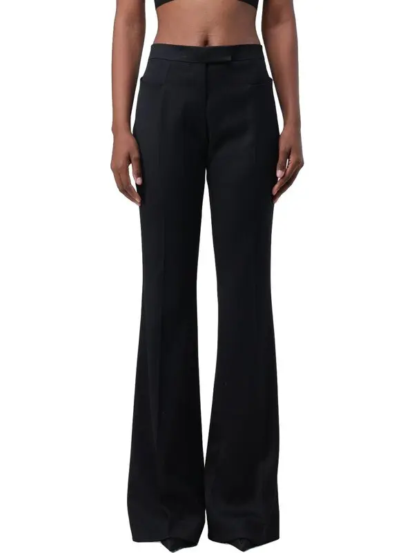 TOM FORD Wool Flared Pants - Black