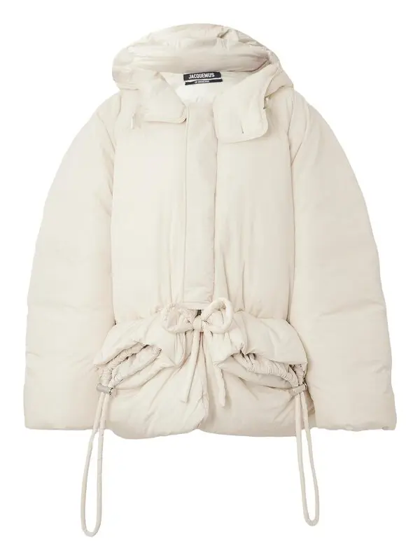 Jacquemus Capullo Oversized Hooded Jacket - Neutrals