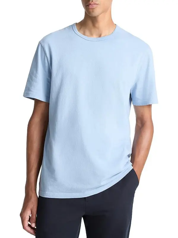 Vince Garment Dyed Crewneck Tee - Washed Port