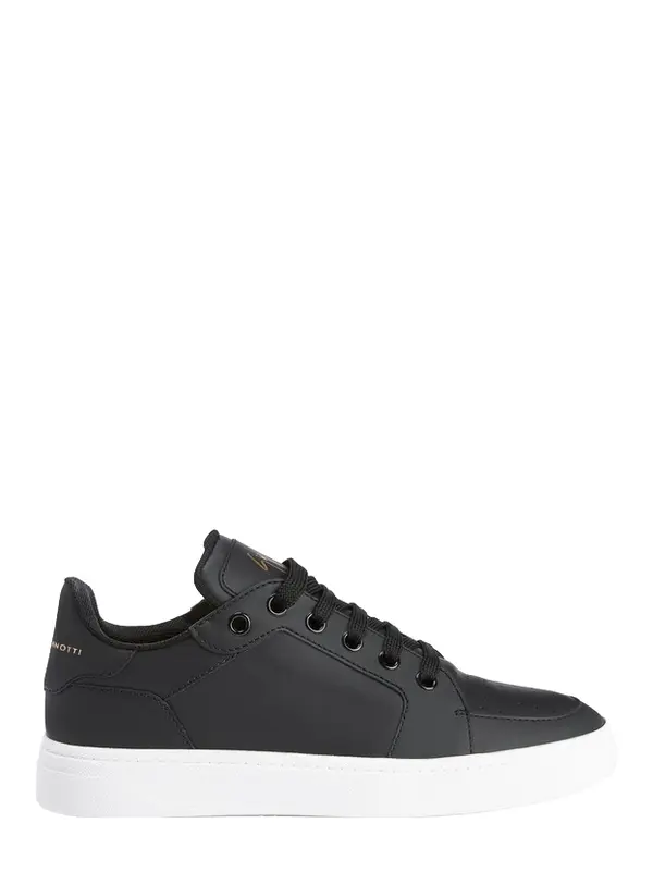 GIUSEPPE ZANOTTI Leather Low-top Sneakers - Black