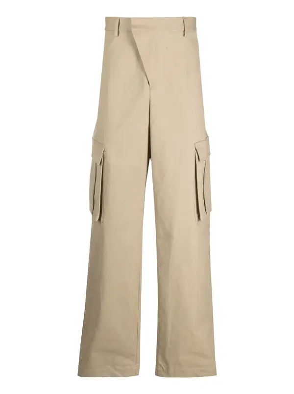 424 Wide-leg Cargo Trousers - Neutrals