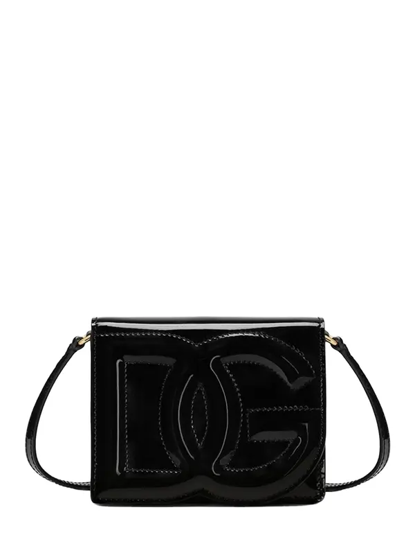 Dolce & Gabbana Patent-leather Crossbody Bag - Black