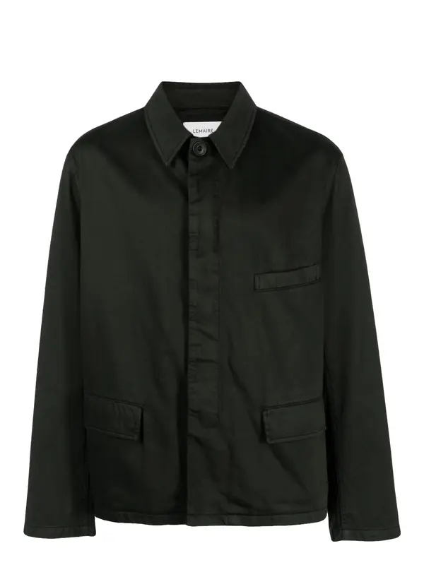 LEMAIRE Long-sleeve Shirt Jacket - Green