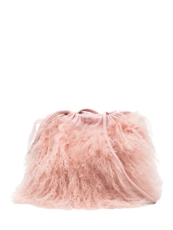 Zadig&Voltaire Rock To Go Frenzy Shearling Bucket Bag - Pink