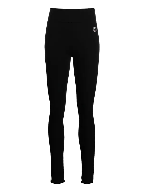 WE NORWEGIANS Voss Striped Merino-blend Ski Leggings - Black