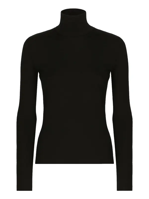 Dolce & Gabbana Roll-neck Cashmere Jumper - Black